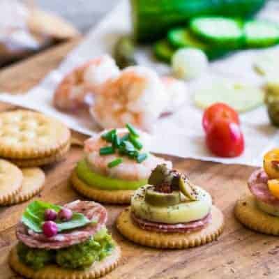 Canapés mit Crackern perfekt für Ihre Party 🍝 - Die Rezepte