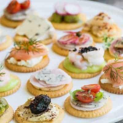 Canapés mit Crackern perfekt für Ihre Party 🍝 - Die Rezepte